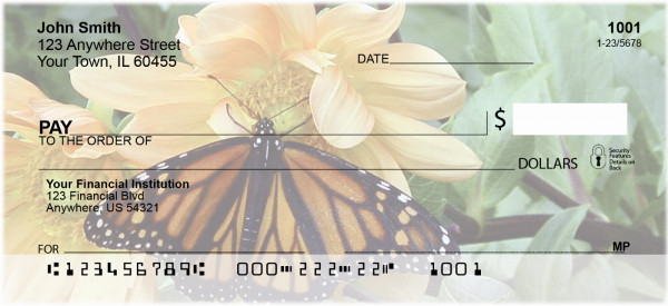 Monarch Butterflies Personal Checks